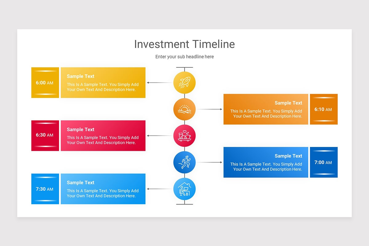 Investment Timeline PowerPoint Presentation Template | Nulivo Market