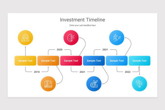 Investment Timeline PowerPoint Presentation Template | Nulivo Market