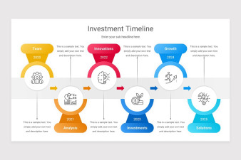Investment Timeline Keynote Presentation Template | Nulivo Market