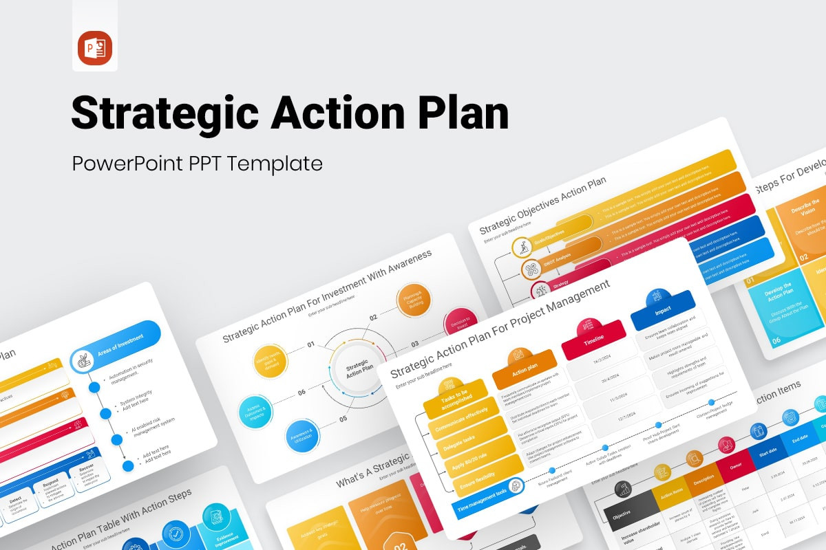 Strategic Action Plan PowerPoint Presentation Template | Nulivo Market
