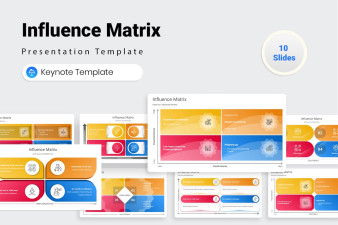 Influence Matrix Keynote Presentation Template | Nulivo Market