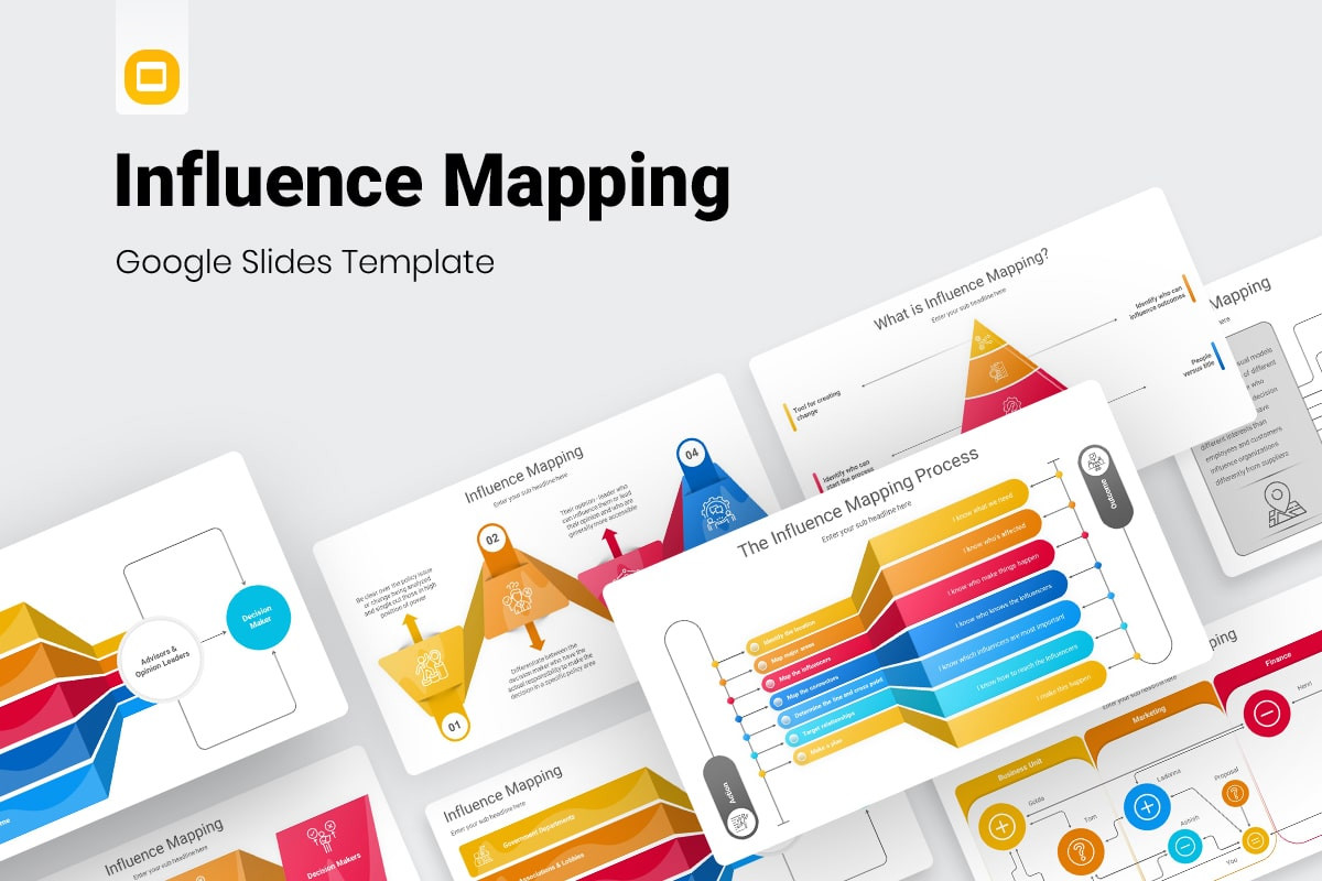Influence Mapping Google Slides Presentation Template | Nulivo Market