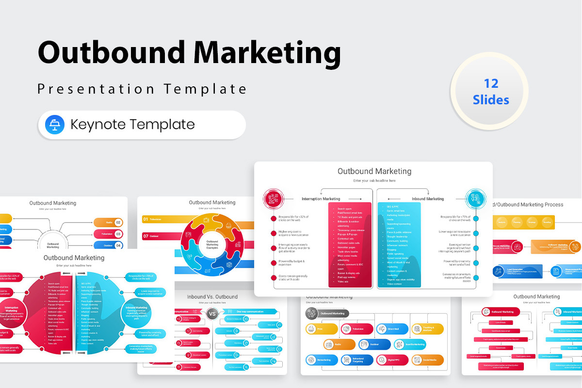 Outbound Marketing Keynote Presentation Template | Nulivo Market