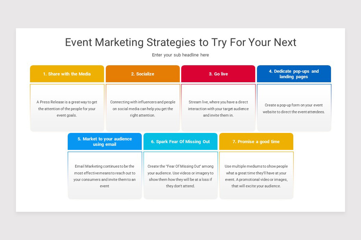 Event Marketing Keynote Presentation Template | Nulivo Market
