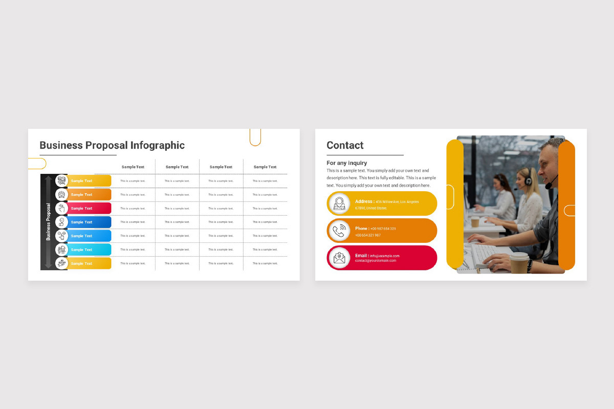 Business Proposal PowerPoint Infographics Template | Nulivo Market