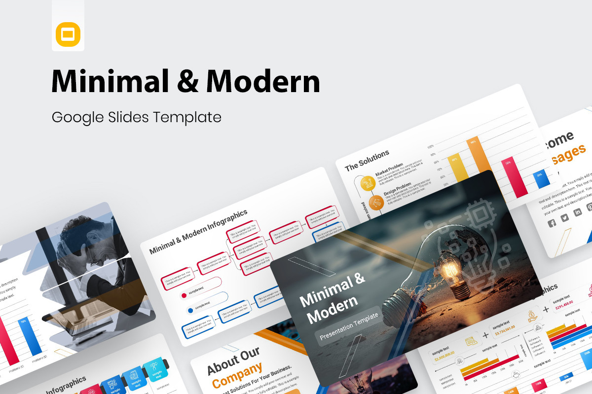 Minimal & Modern Google Slides Presentation Template | Nulivo Market