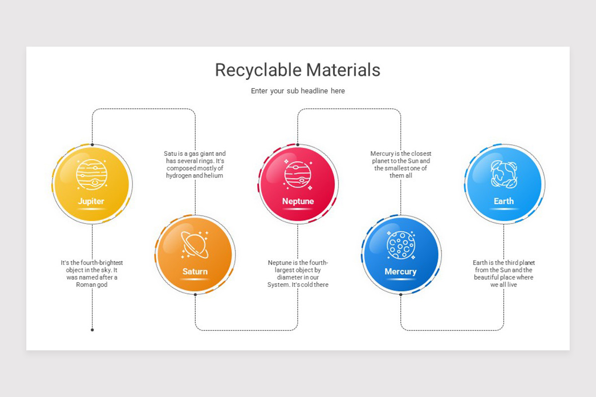 Recyclable Materials PowerPoint Presentation Template | Nulivo Market