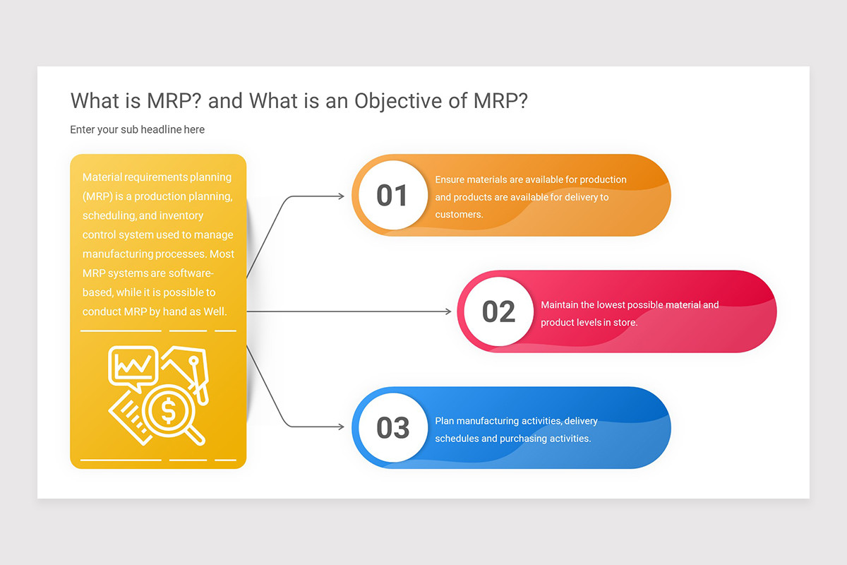 Material Requirements Planning Keynote Presentation Template | Nulivo Market