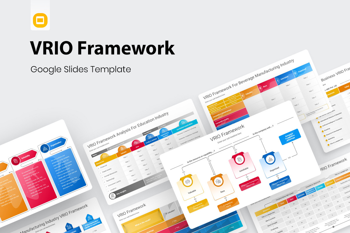 VRIO Framework Google Slides Presentation Template | Nulivo Market
