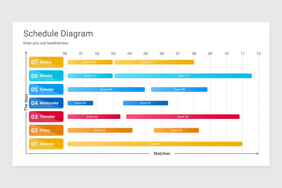 Schedule Diagram PowerPoint Presentation Template | Nulivo Market