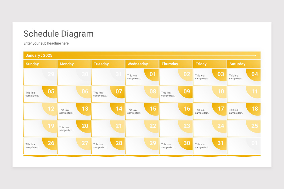 Schedule Diagram PowerPoint Presentation Template | Nulivo Market