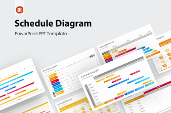 Schedule Diagram PowerPoint Presentation Template | Nulivo Market