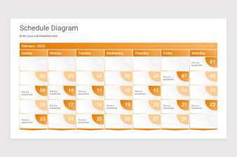 Schedule Diagram PowerPoint Presentation Template | Nulivo Market