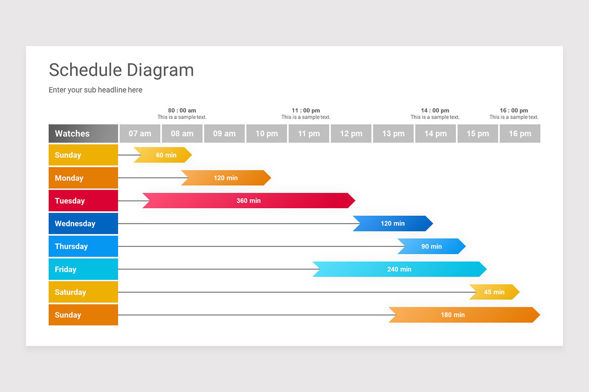 Schedule Diagram Google Slides Presentation Template | Nulivo Market