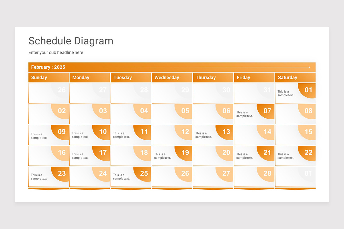Schedule Diagram Google Slides Presentation Template | Nulivo Market
