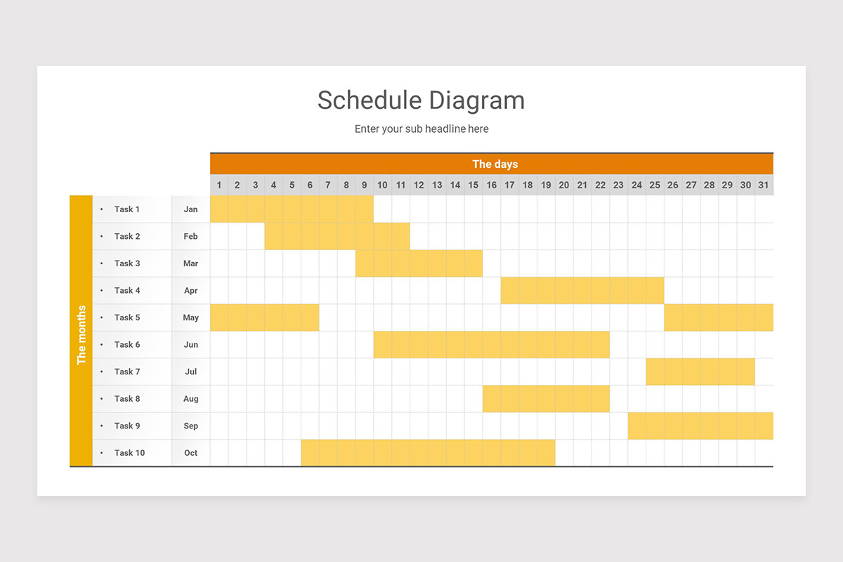 Schedule Diagram Keynote Presentation Template | Nulivo Market