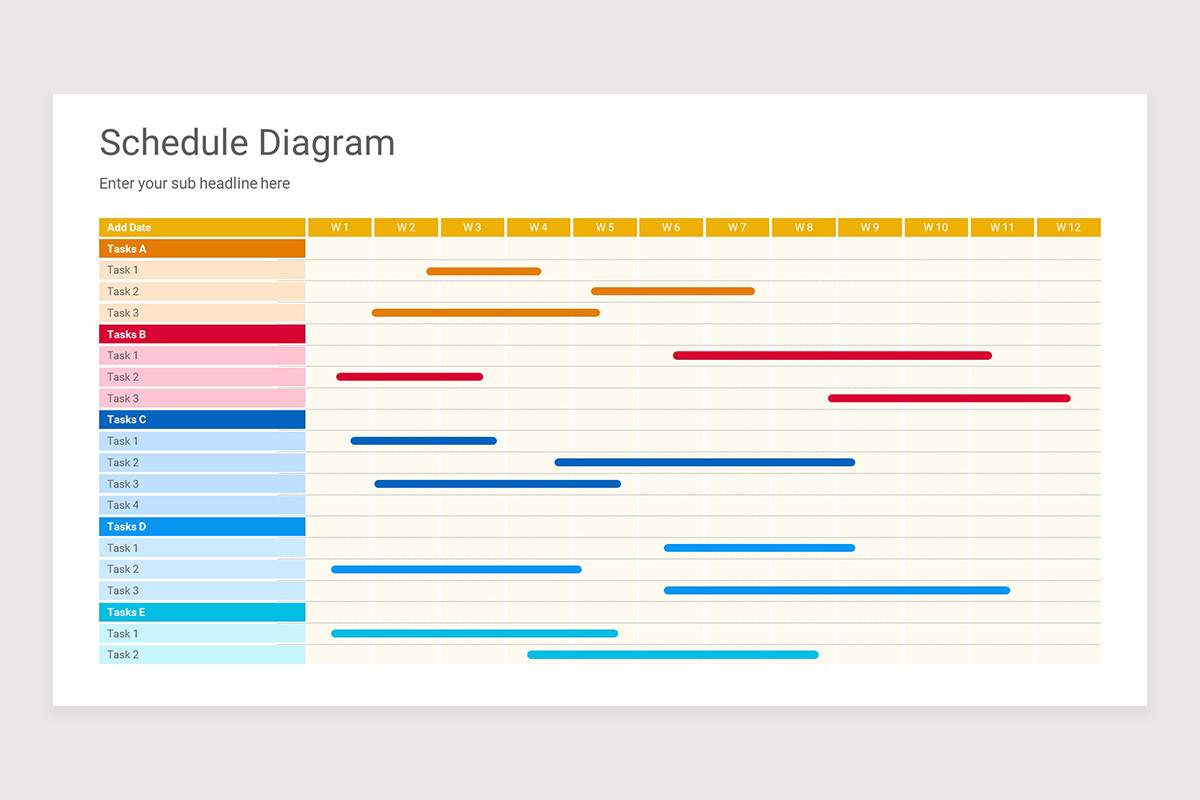 Schedule Diagram Keynote Presentation Template | Nulivo Market