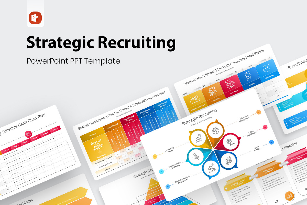 Strategic Recruiting PowerPoint Presentation Template | Nulivo Market