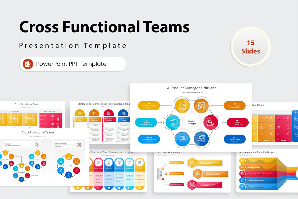 Cross Functional Teams PowerPoint Presentation Template | Nulivo Market
