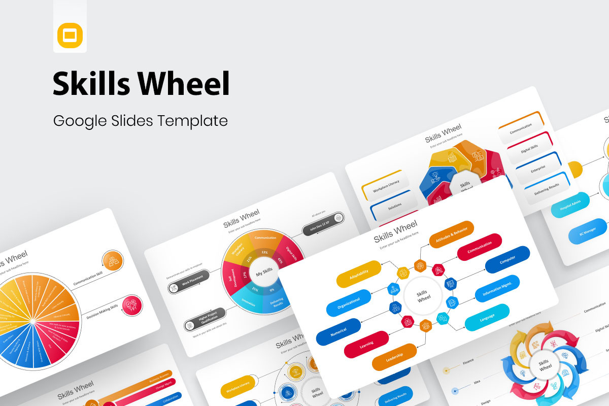 Skills Wheel Google Slides Presentation Template | Nulivo Market