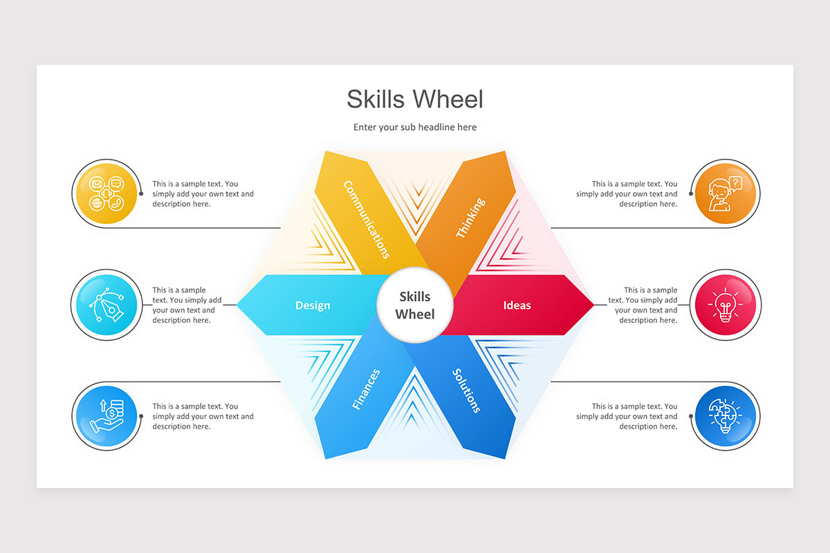 Skills Wheel Google Slides Presentation Template | Nulivo Market