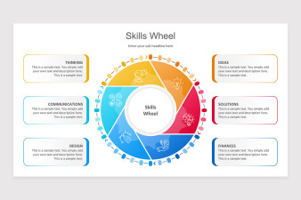 Skills Wheel Keynote Presentation Template | Nulivo Market