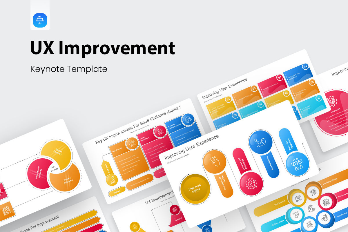 UX Improvement Keynote Presentation Template | Nulivo Market