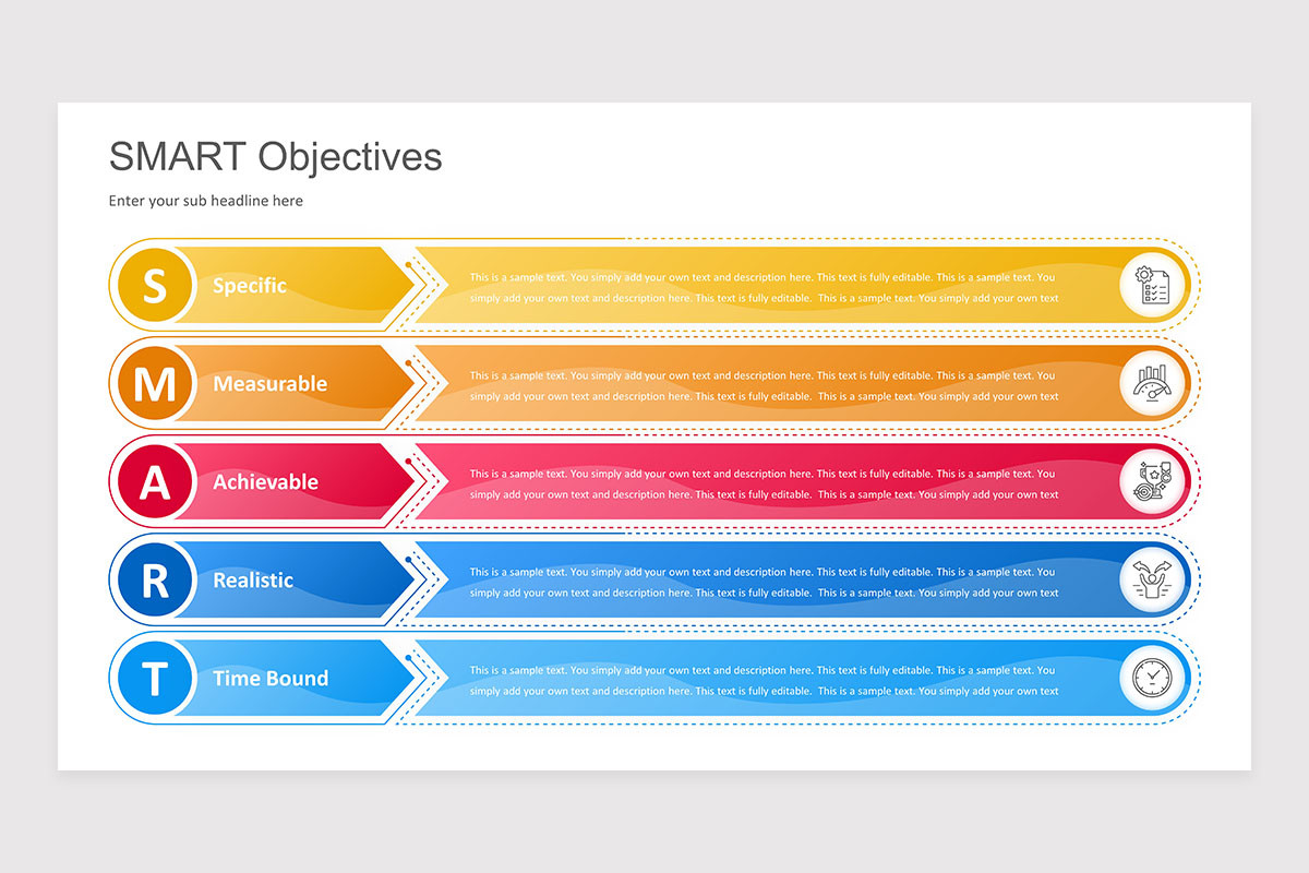 SMART Objectives PowerPoint Presentation Template | Nulivo Market