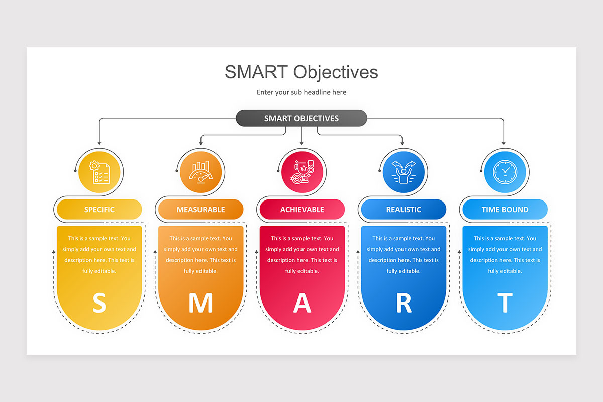 SMART Objectives Keynote Presentation Template | Nulivo Market