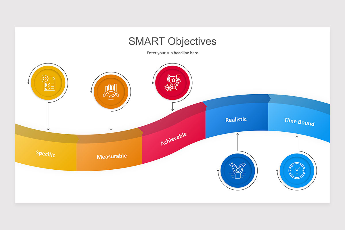 SMART Objectives Keynote Presentation Template | Nulivo Market