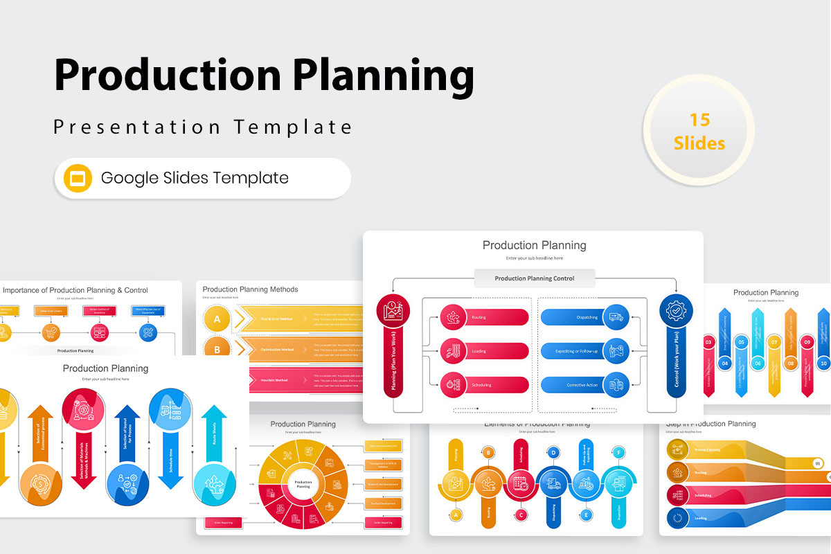 Production Planning Google Slides Presentation Template | Nulivo Market