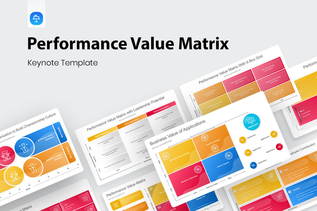 Performance Value Matrix Keynote Presentation Template | Nulivo Market