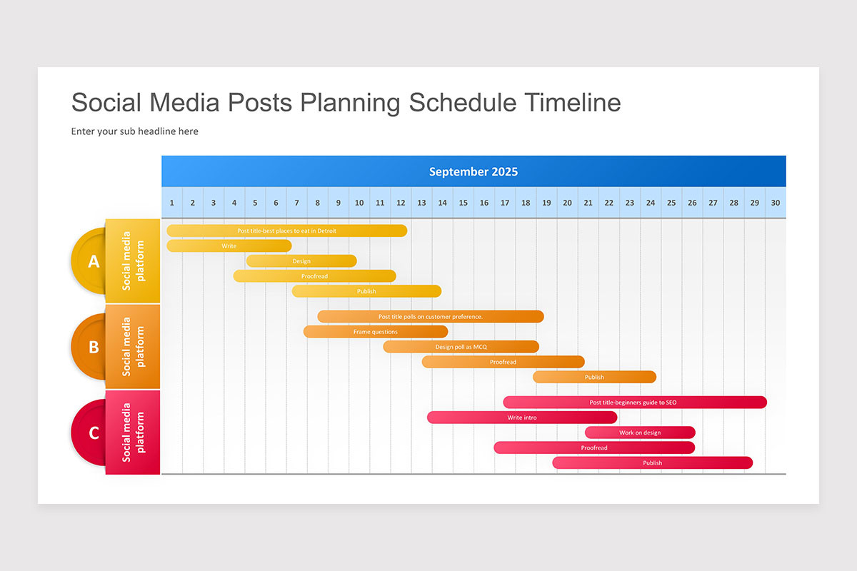 Social Media Timeline PowerPoint Presentation Template | Nulivo Market