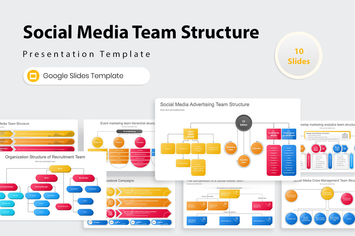 Social Media Team Structure Google Slides Presentation Template ...