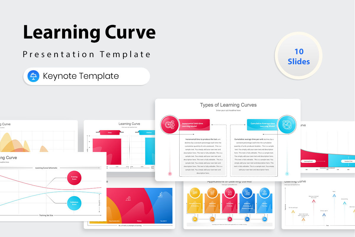 Learning Curve Keynote Presentation Template | Nulivo Market
