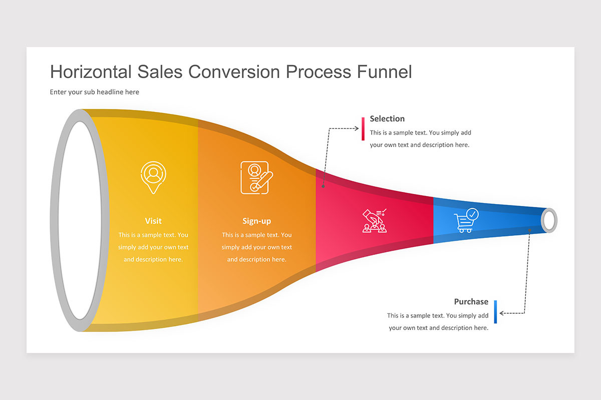 Conversion Funnel PowerPoint Presentation Template | Nulivo Market