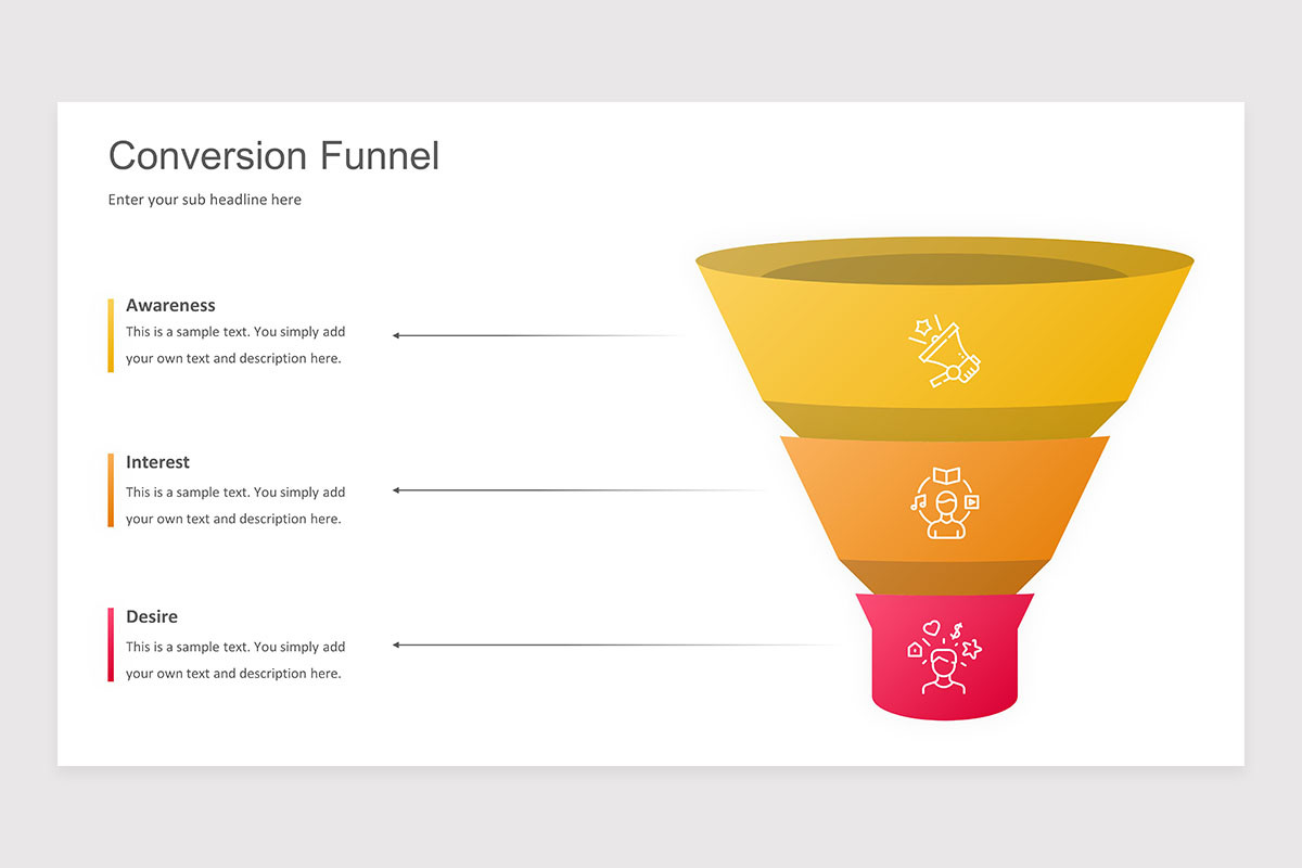 Conversion Funnel PowerPoint Presentation Template | Nulivo Market