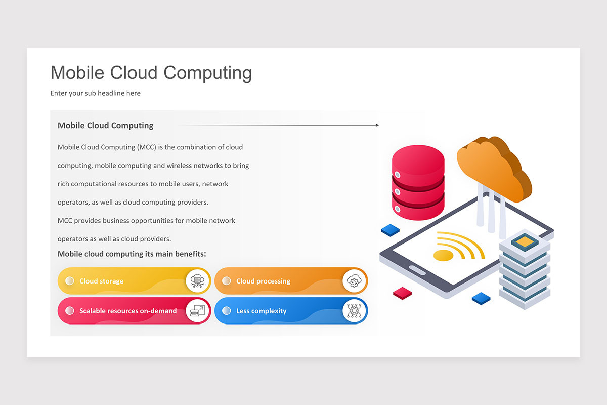 Mobile Cloud Computing PowerPoint Presentation Template | Nulivo Market