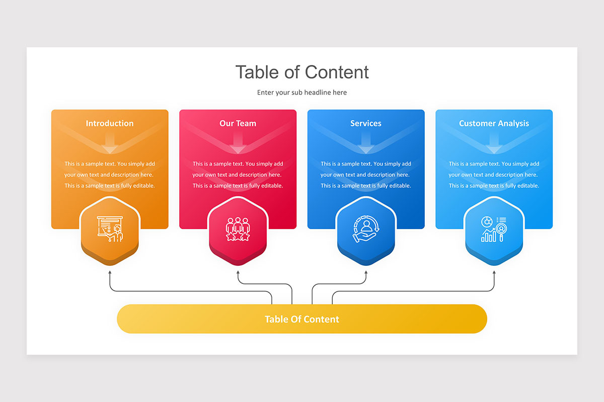 Table of Content PowerPoint Presentation Template | Nulivo Market