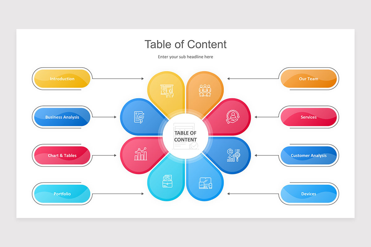 Table of Content Keynote Presentation Template | Nulivo Market