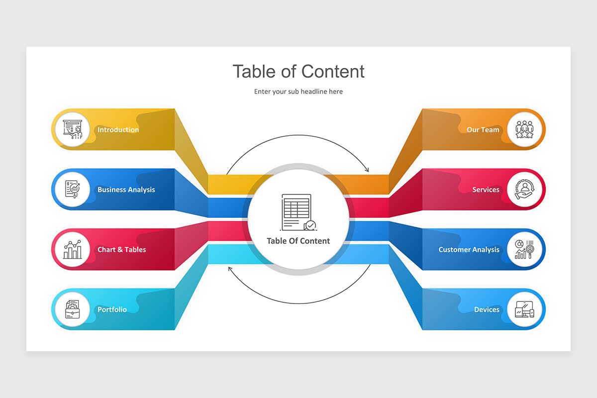 Table of Content Keynote Presentation Template | Nulivo Market