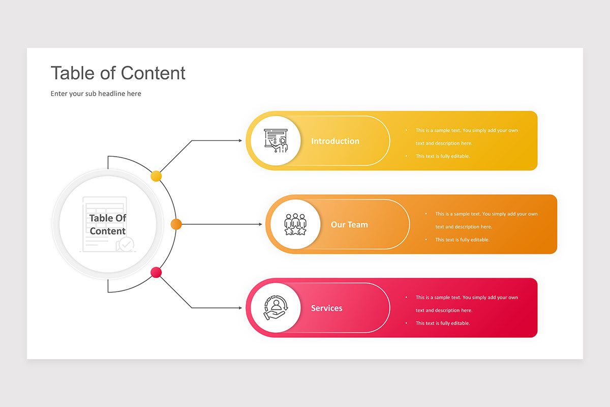 Table of Content Keynote Presentation Template | Nulivo Market