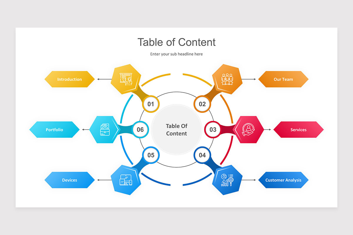 Table of Content Keynote Presentation Template | Nulivo Market