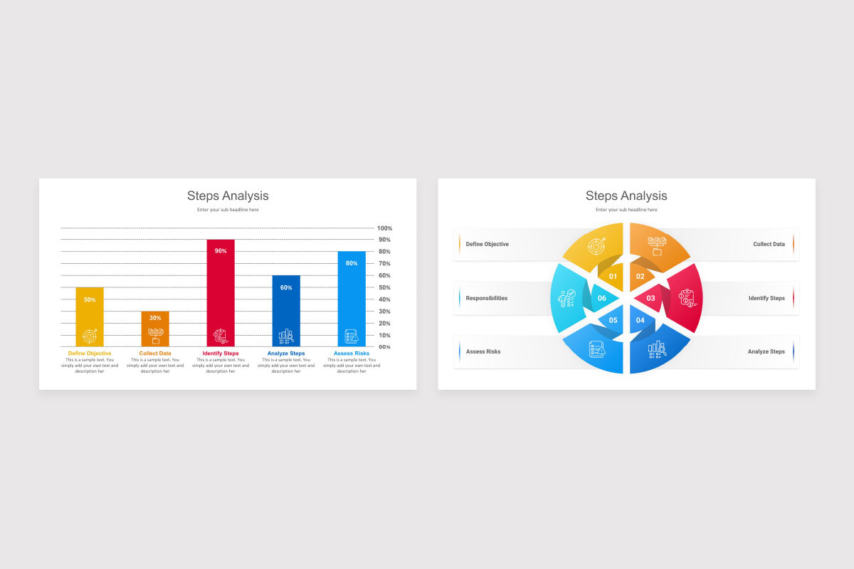 Steps Analysis PowerPoint Presentation Template | Nulivo Market