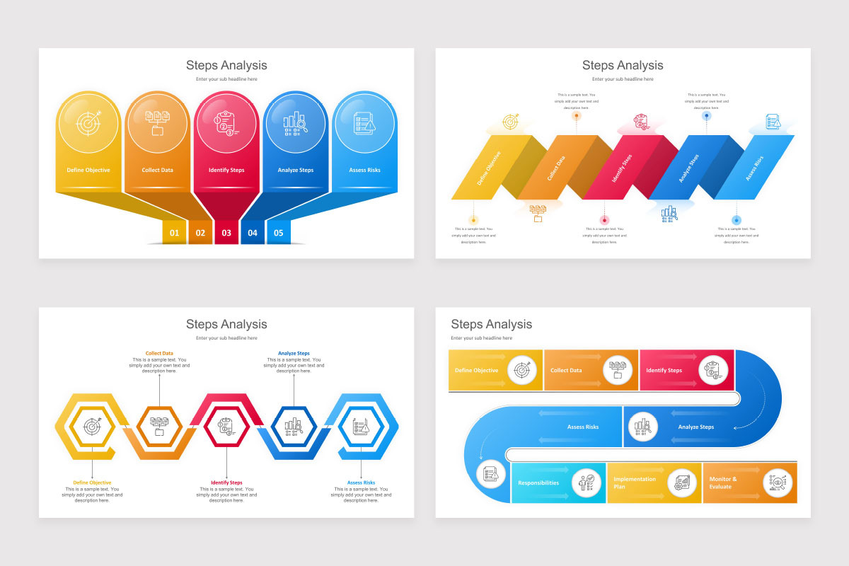 Steps Analysis Keynote Presentation Template | Nulivo Market
