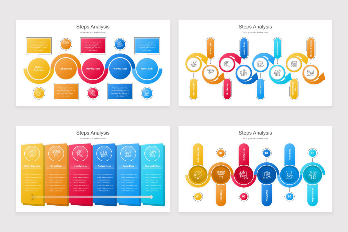 Steps Analysis Keynote Presentation Template | Nulivo Market