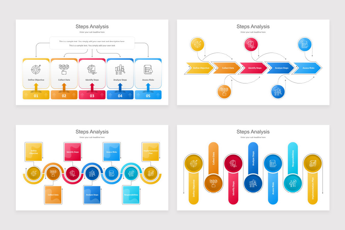 Steps Analysis Keynote Presentation Template | Nulivo Market