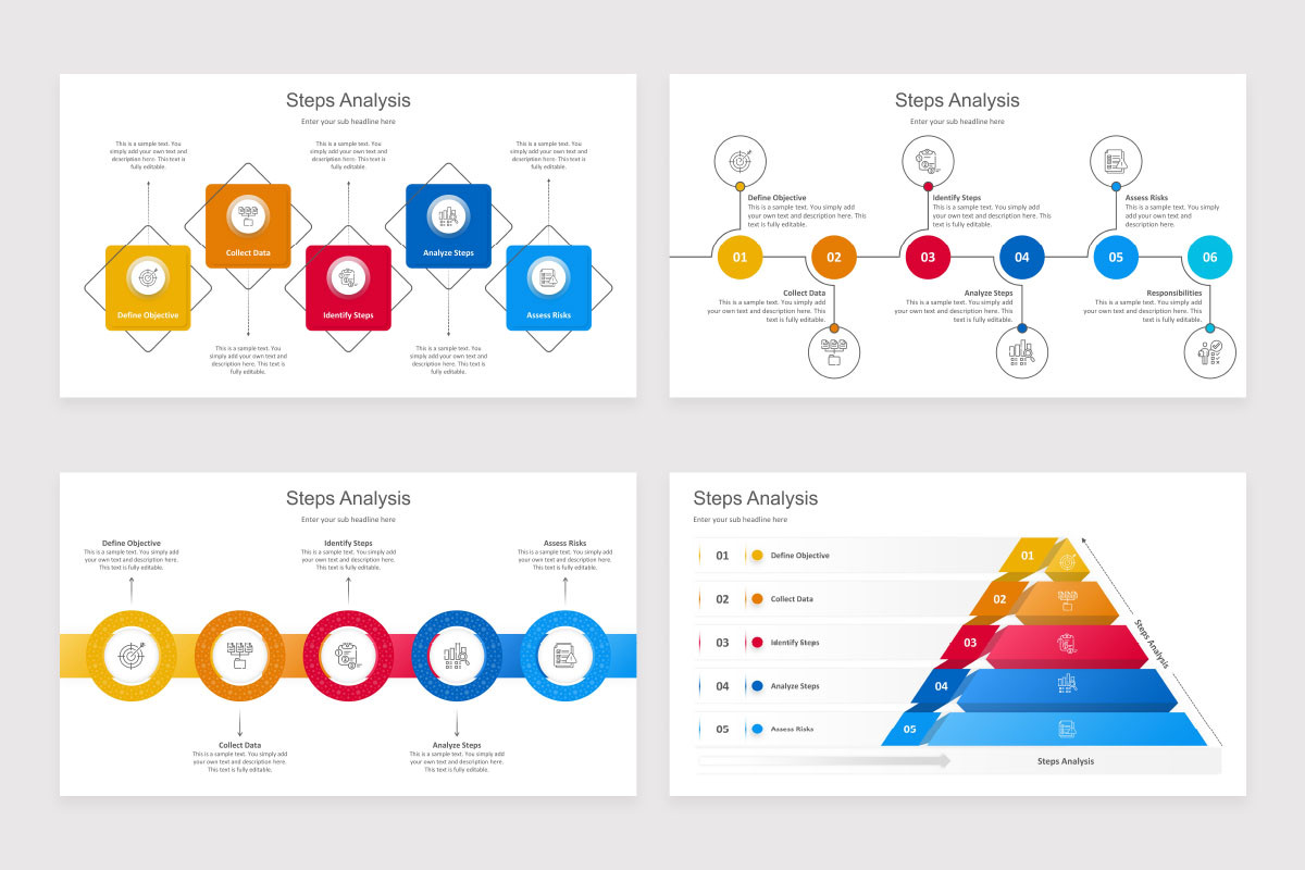 Steps Analysis Keynote Presentation Template | Nulivo Market