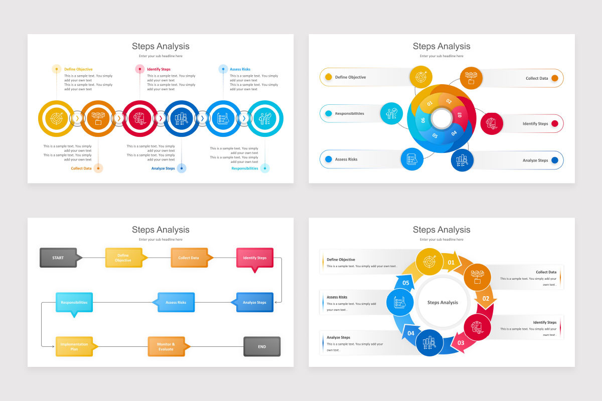 Steps Analysis Keynote Presentation Template | Nulivo Market