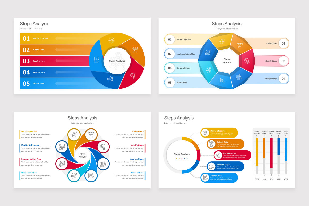 Steps Analysis Keynote Presentation Template | Nulivo Market